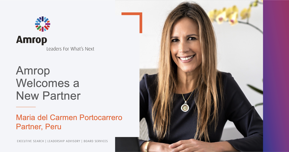 Maria del Carmen Portocarerro Joins Amrop in Peru